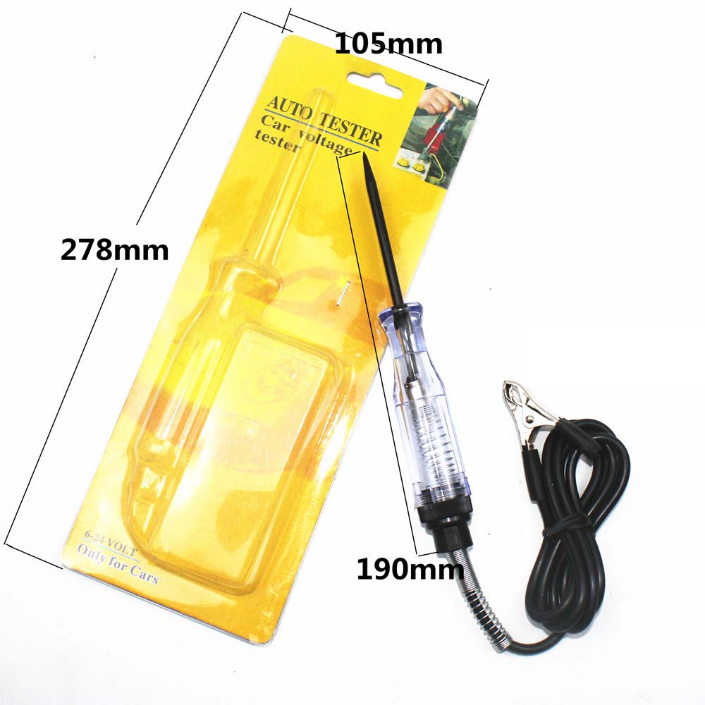 AA Battery Self-Powered Continuity Tester With 3" Probe 46" Lead Wire